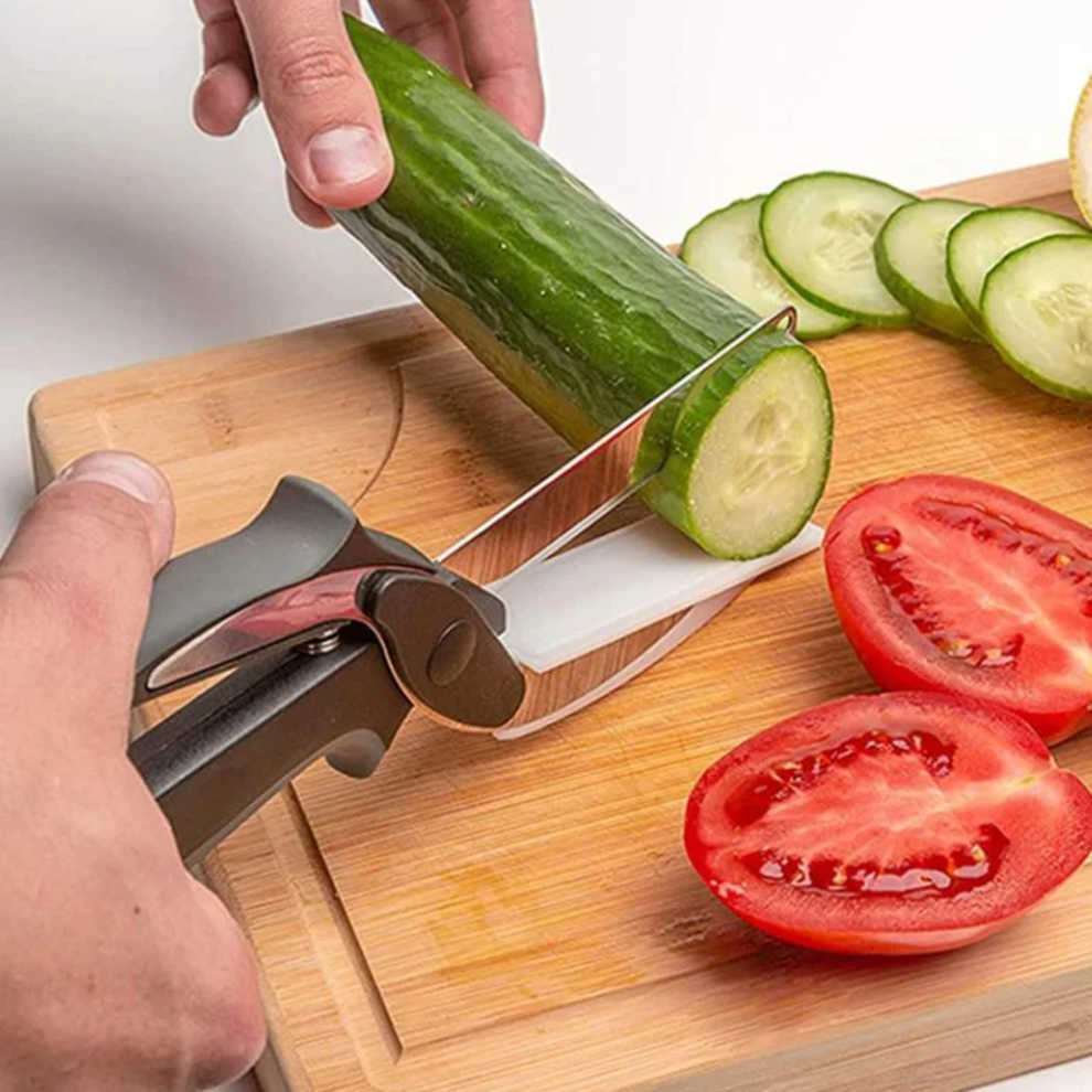 STAINLESS STEEL SCISSORS WITH CUTTING BASE – Chloe's Touch